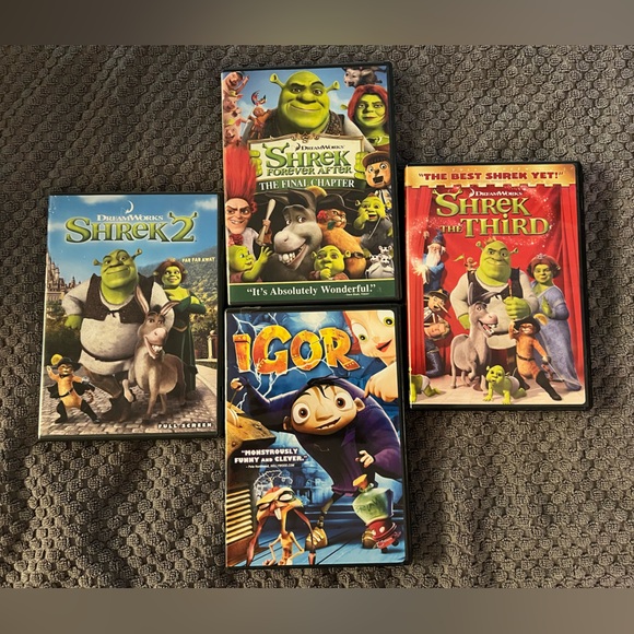 None | Media | 25 Shrek And Igor Dvd Collection | Poshmark